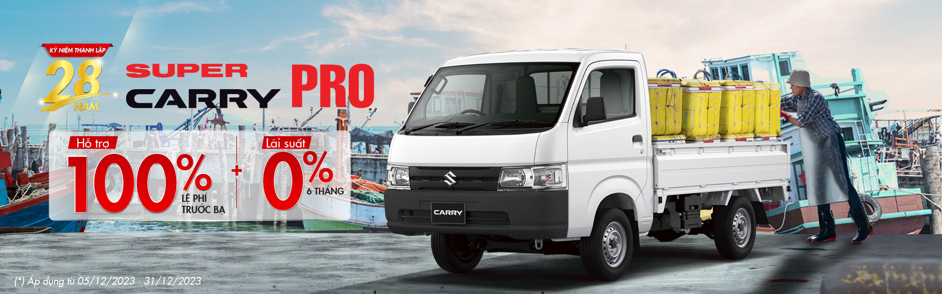 Giá xe Suzuki Carry Pro tại Suzuki Hồng Phương có nhiều ưu đãi đặc biệt